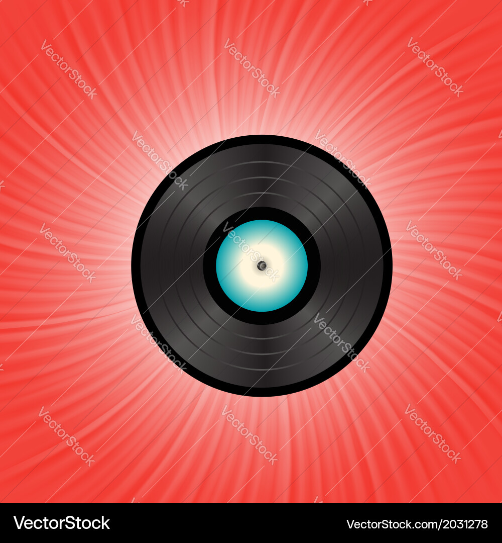 Vinyl disc Royalty Free Vector Image - VectorStock