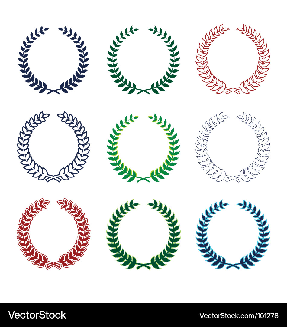 Wreaths Royalty Free Vector Image - VectorStock