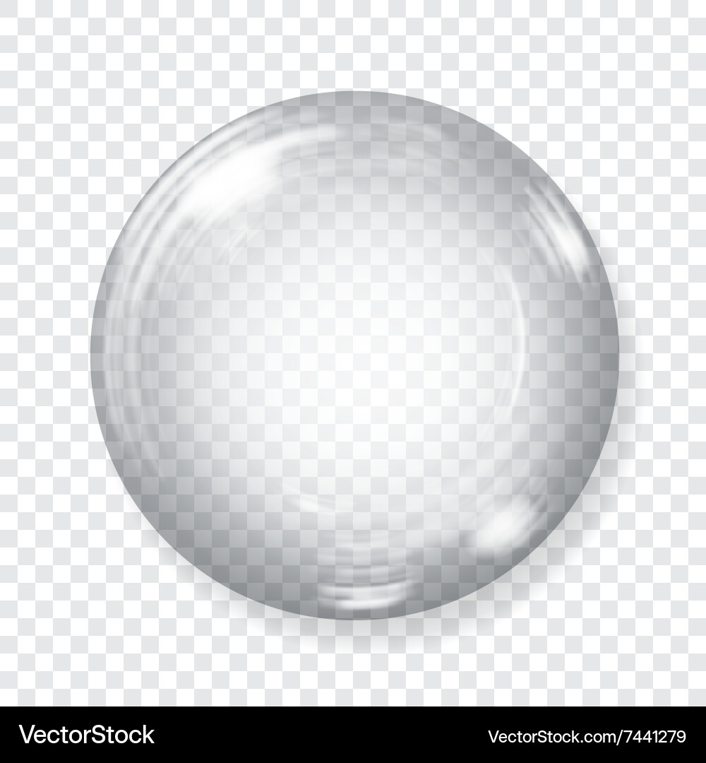 Big transparent glass sphere – Royalty-Free Vector | VectorStock