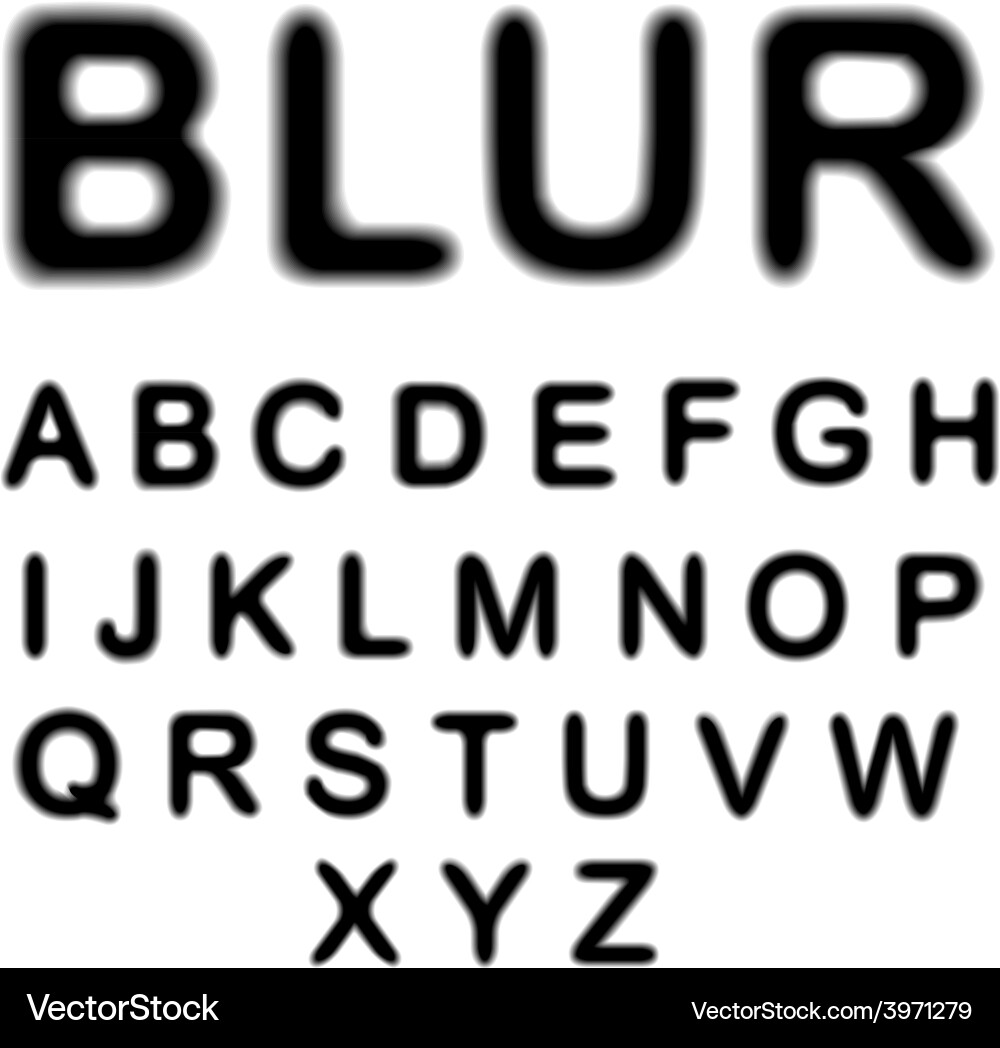 Blurred Alphabet Text Royalty Free Vector Image