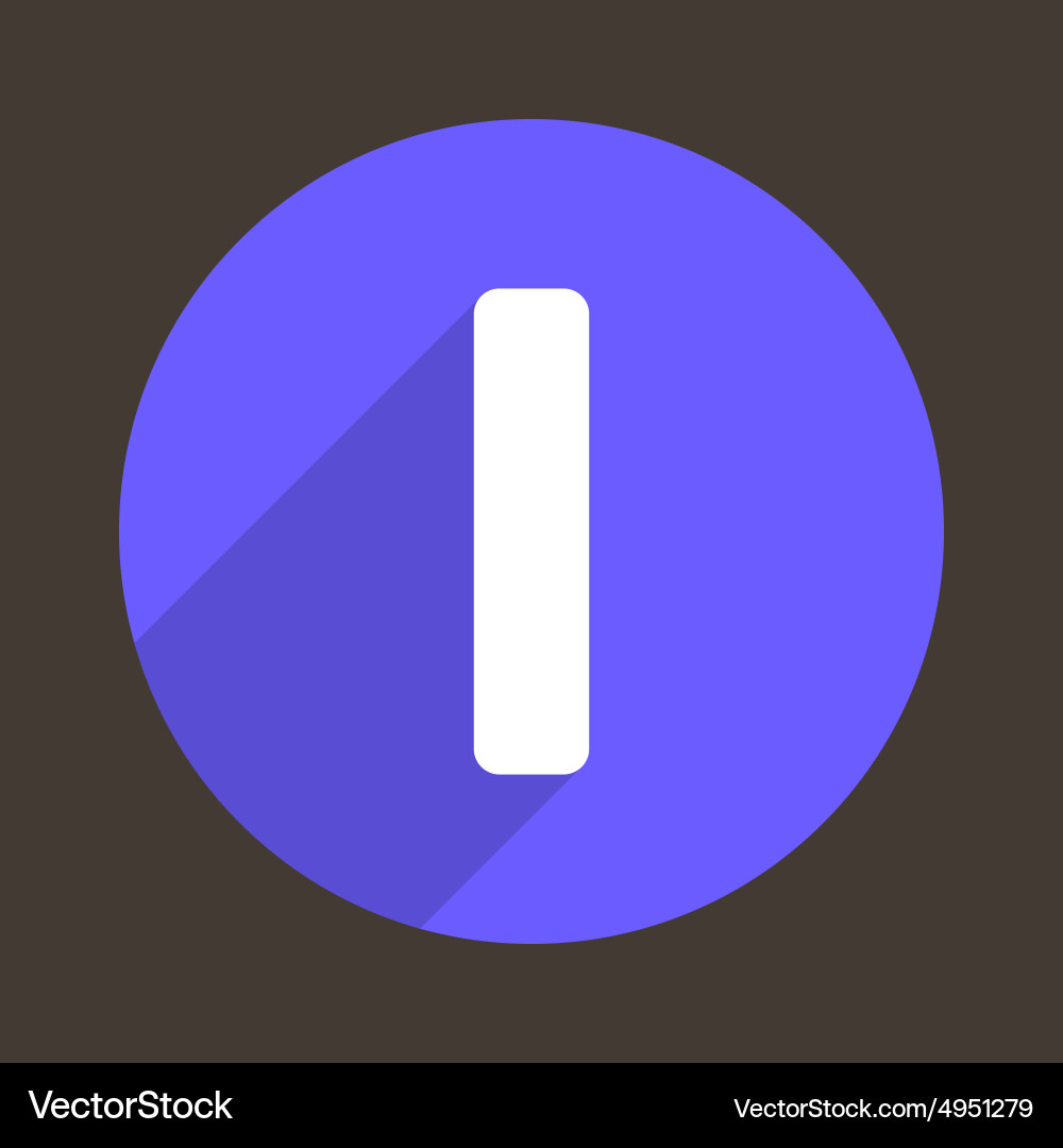 Buchstaben i Logo flache Icon Stil Lizenzfreies Vektorbild