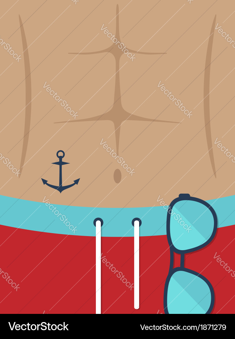 Male torso Royalty Free Vector Image - VectorStock