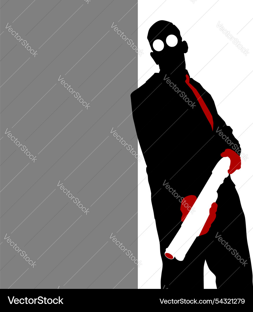 Shotgun killer Royalty Free Vector Image - VectorStock