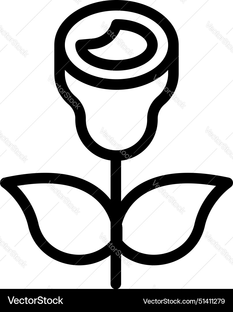 Simple black and white line art Royalty Free Vector Image