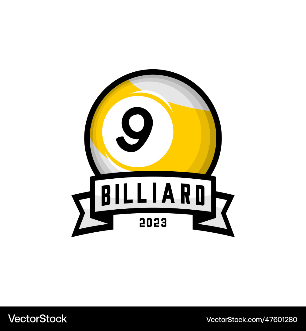 Billiard sport ball Royalty Free Vector Image - VectorStock