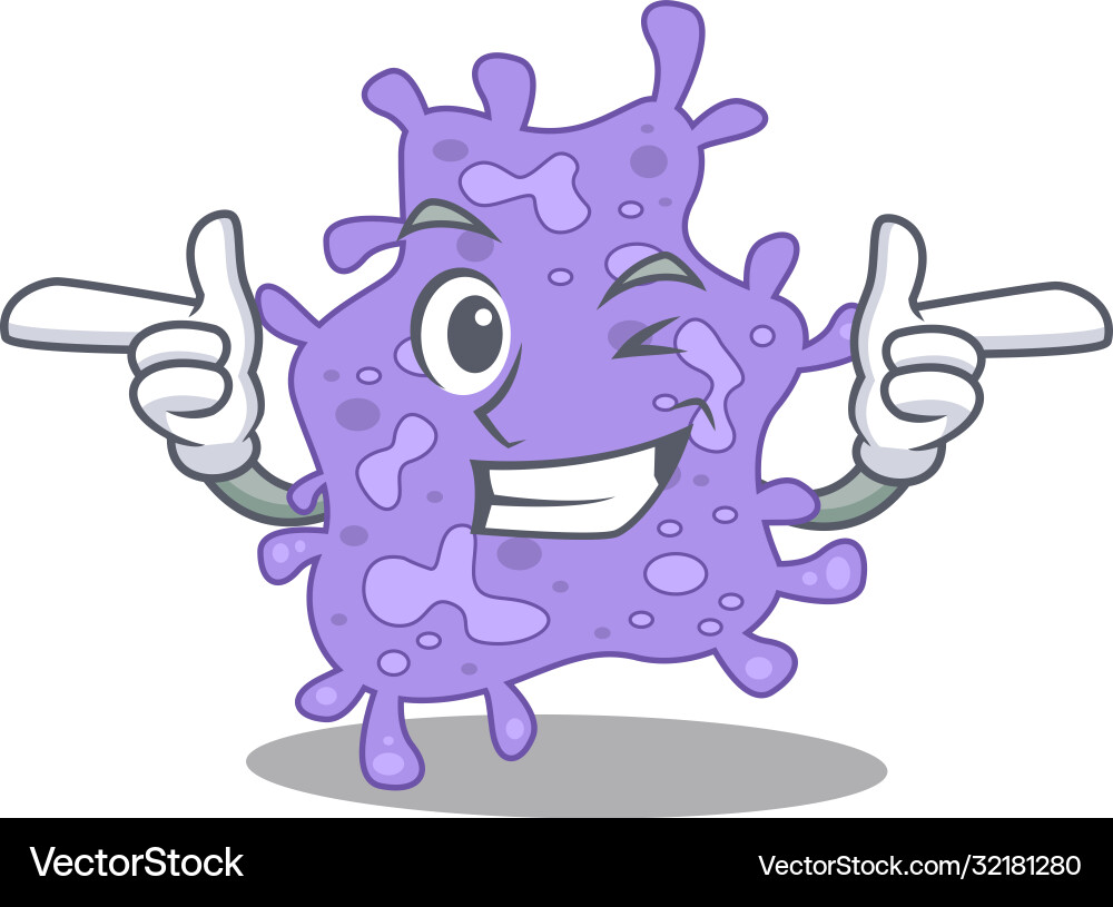 Cartoon design concept staphylococcus aureus Vector Image