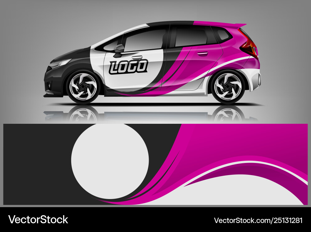 Auto-Decal-Wrap-Design für Unternehmen Lizenzfreier Vektor