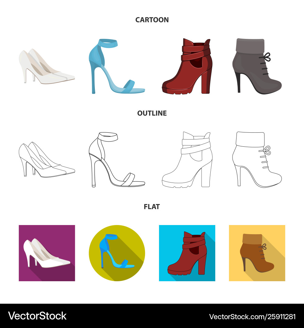 Heel and high sign Royalty Free Vector Image - VectorStock