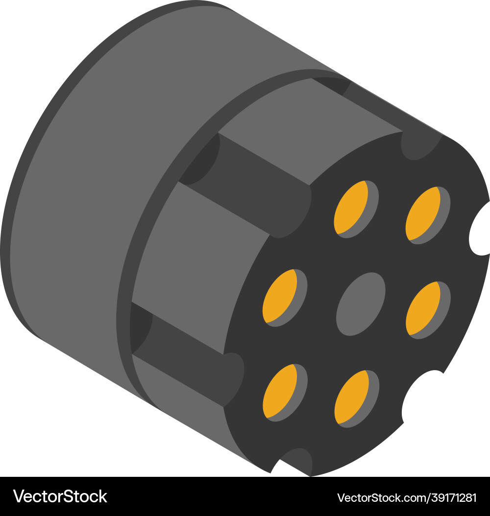 Revolver Magazine Icon Royalty Free Vector Image