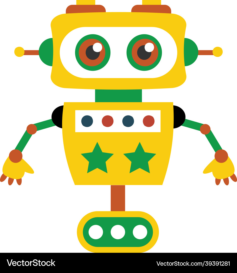 Robot machine Royalty Free Vector Image - VectorStock