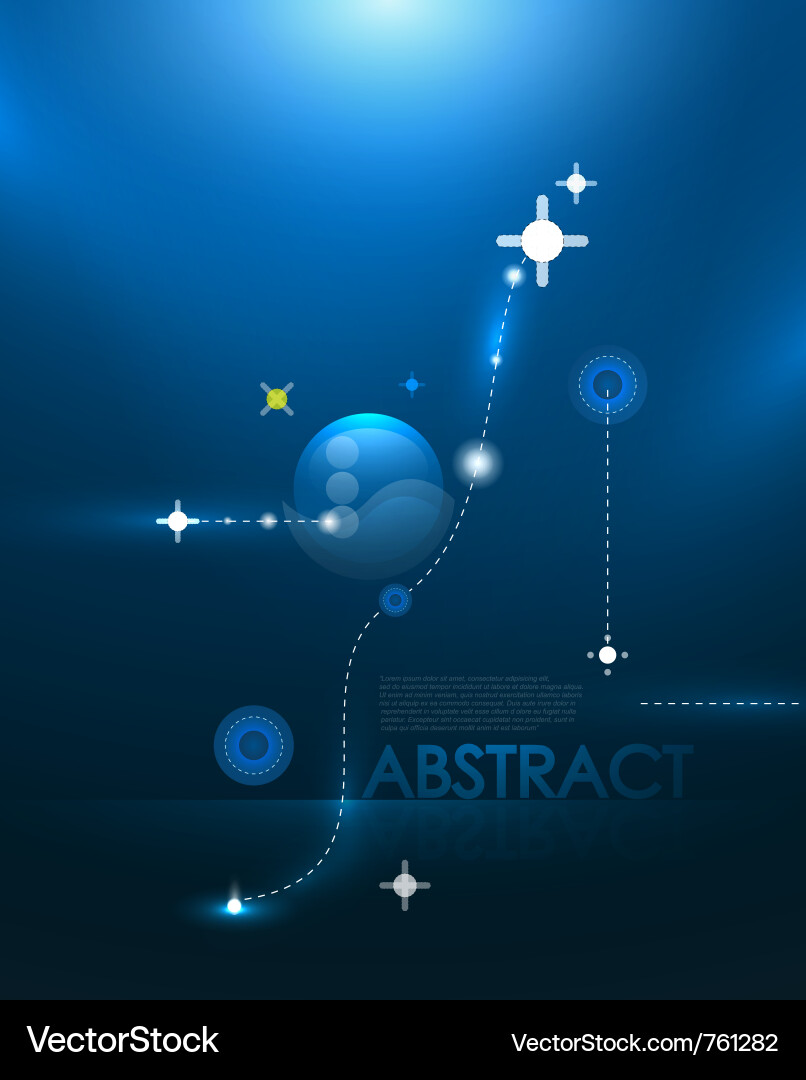 Blue galaxy background Royalty Free Vector Image