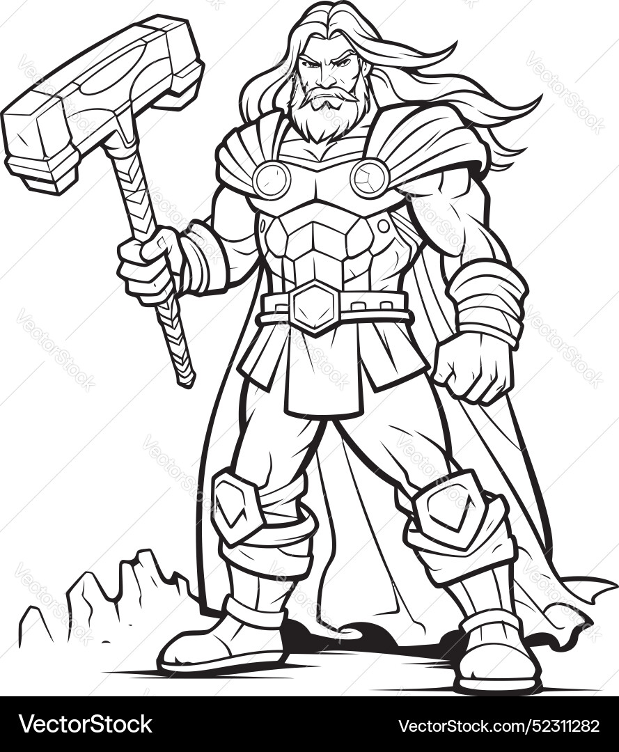 Champions chop superhero axe graphics fury Vector Image