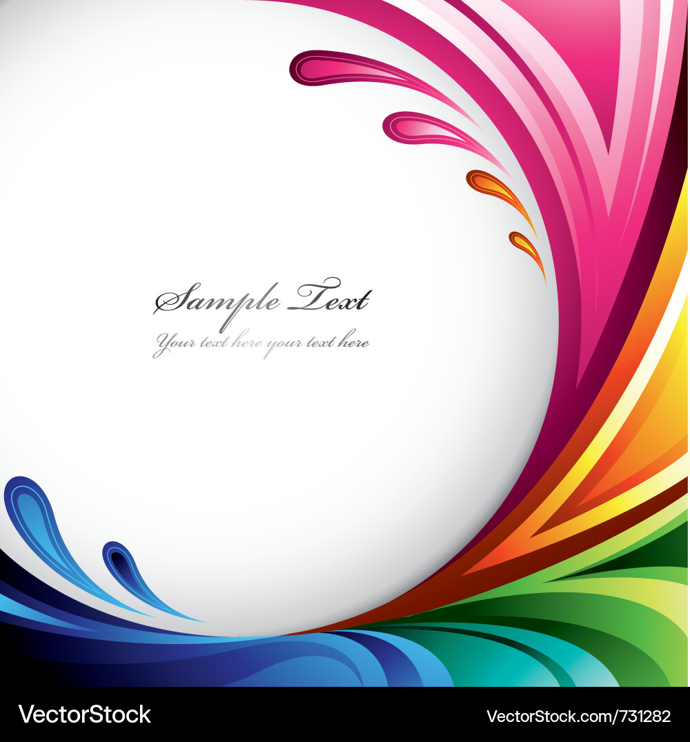 Colorful splash background Royalty Free Vector Image