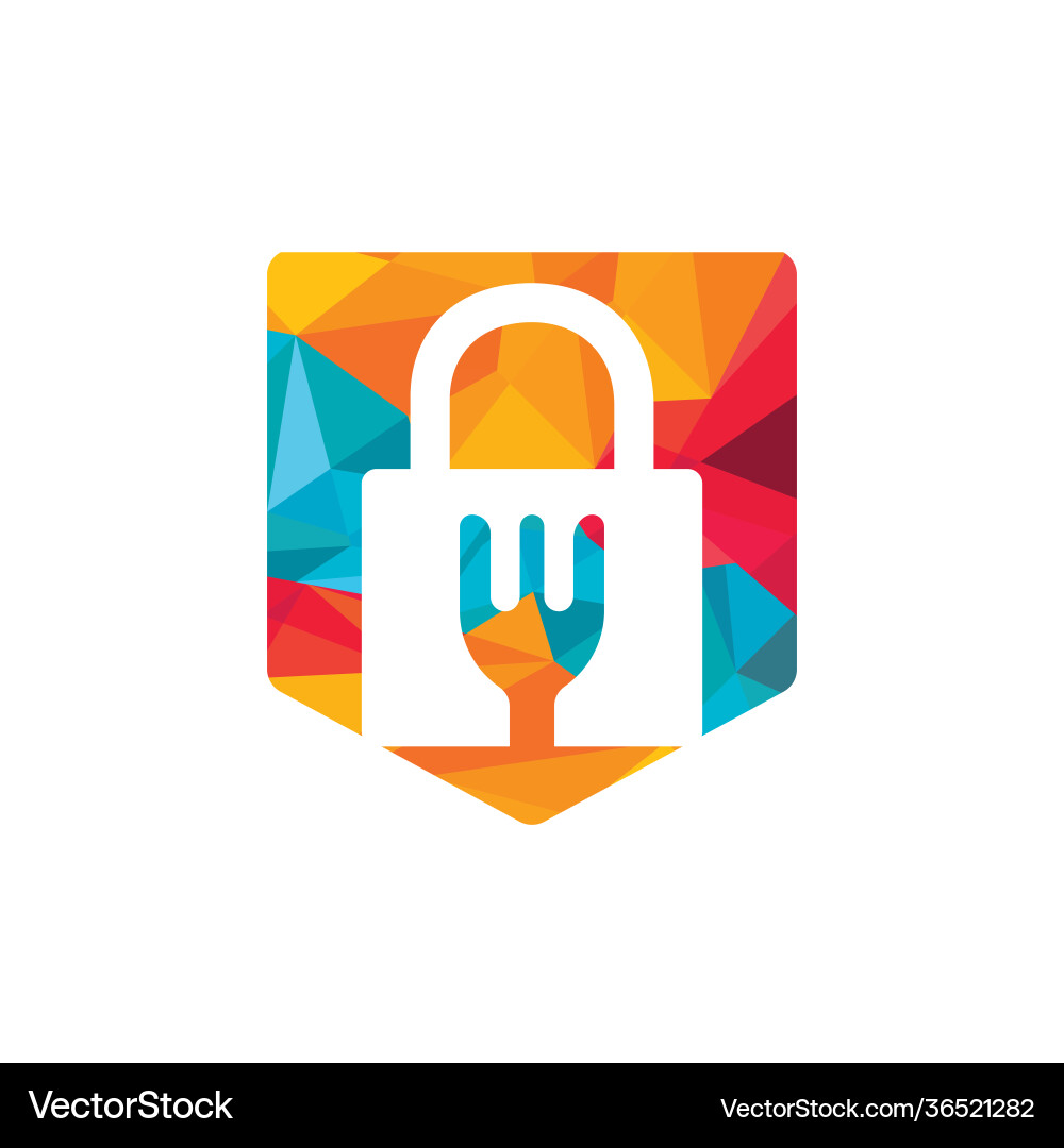 Designvorlage für das Logo der Lebensmittelsicherheit