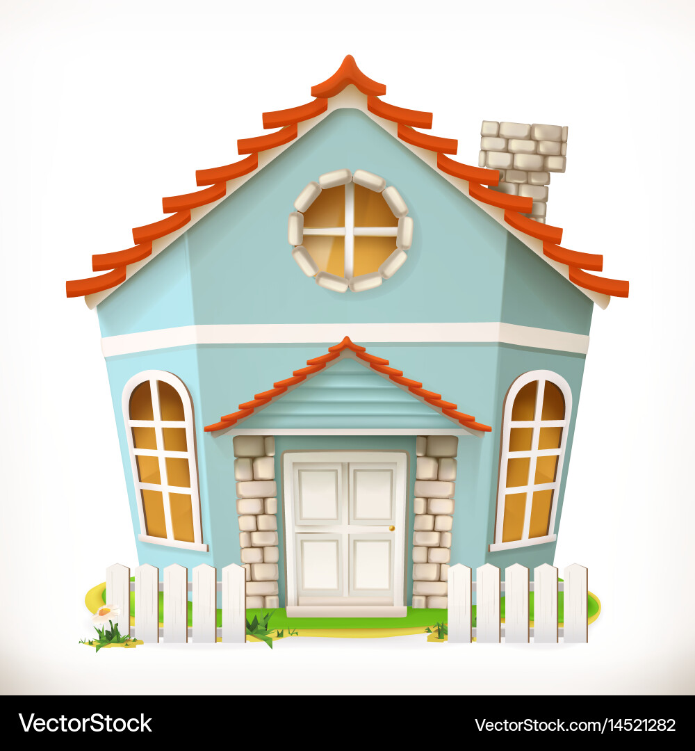 House home 3d icon Royalty Free Vector Image - VectorStock