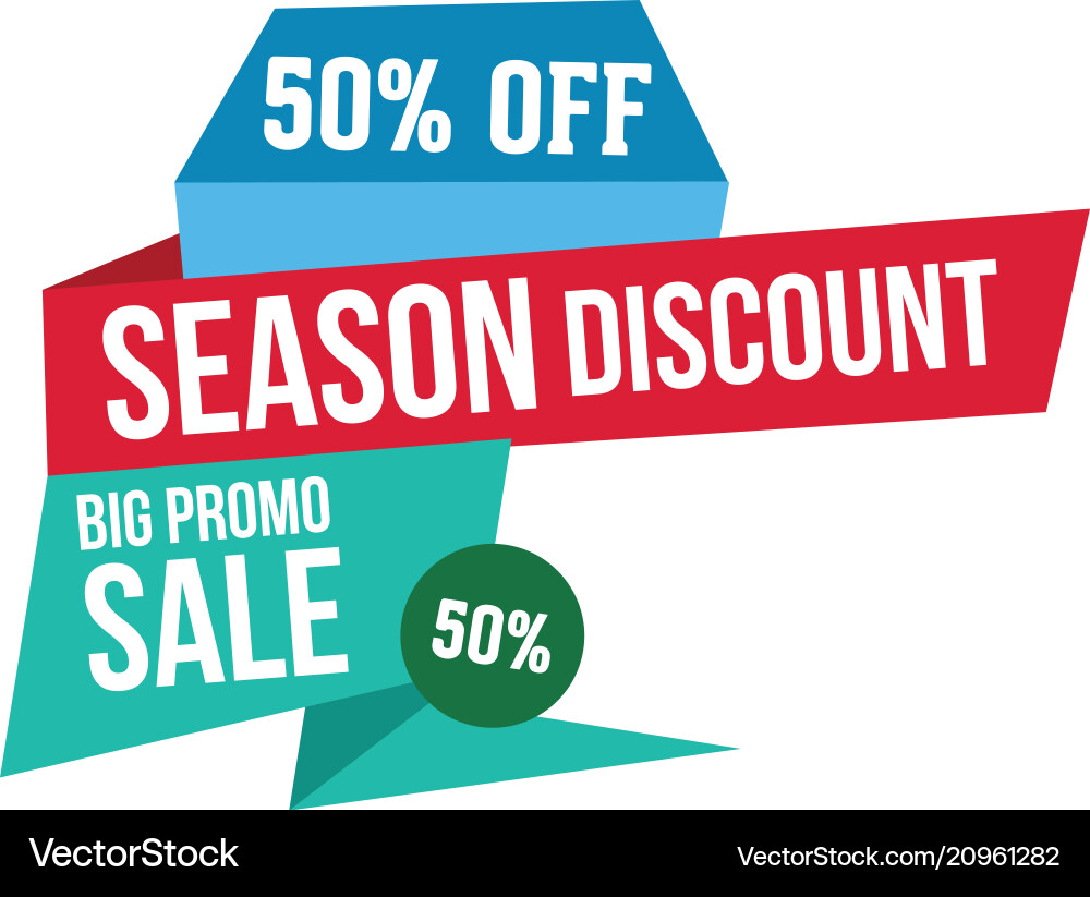 Sale discount logo Royalty Free Vector Image - VectorStock