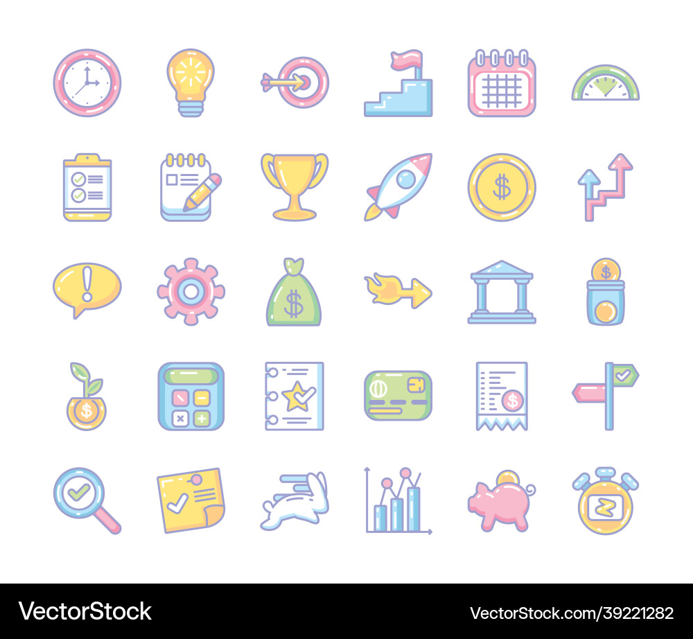 Short term planning Royalty Free Vector Image - VectorStock