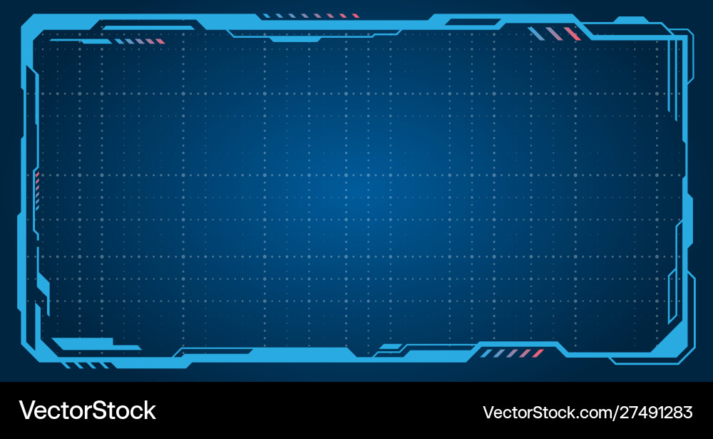Abstract futuristic presentation empty frame Vector Image