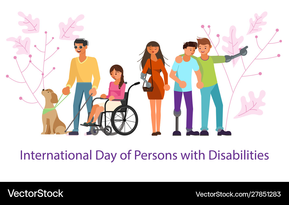 Persons with disabilities Royalty Free Vector Image