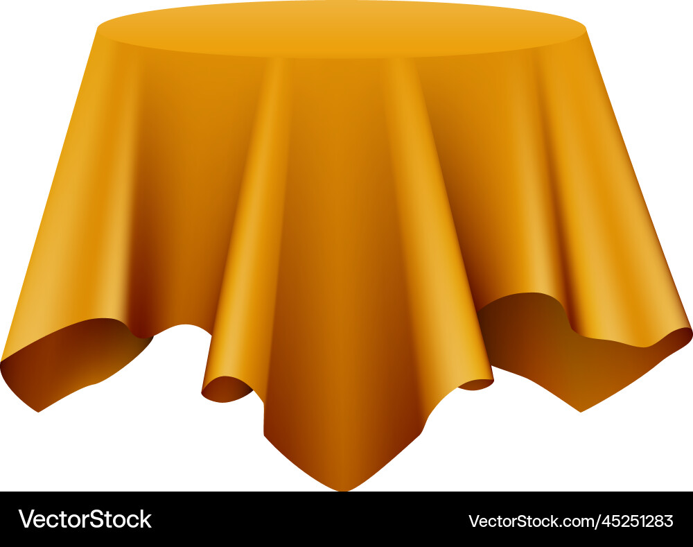 Realistic tablecloth Royalty Free Vector Image