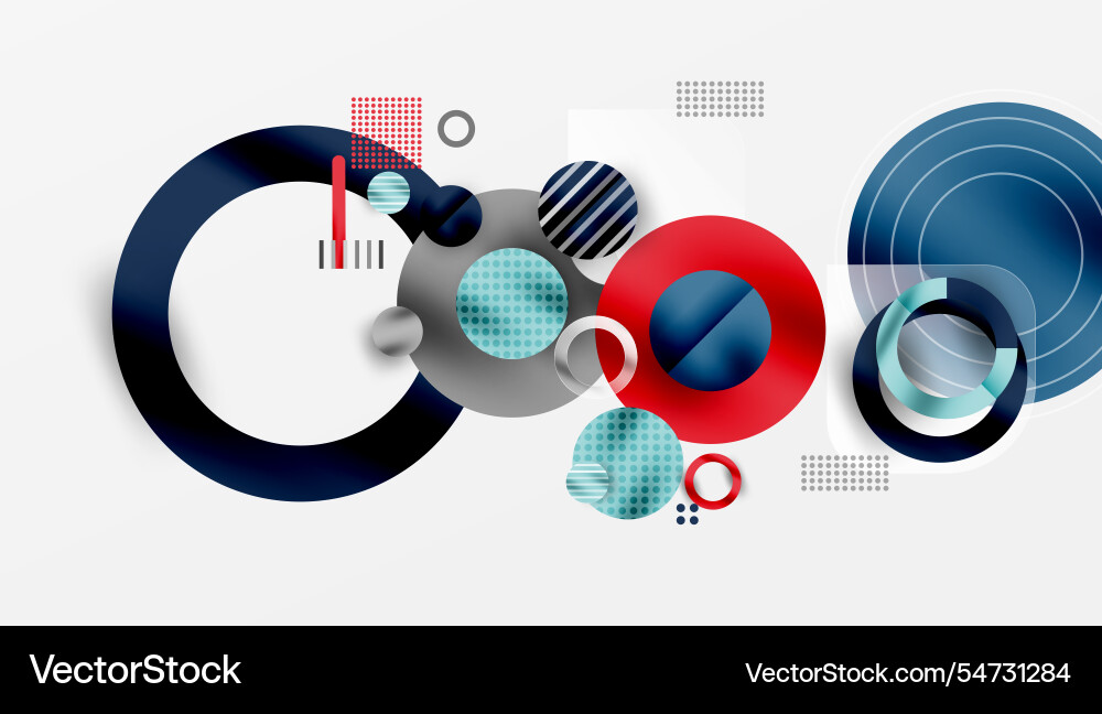 Abstract geometric background with overlapping Vector Image