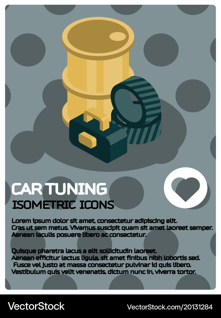 Car tuning color poster Royalty Free Vector Image