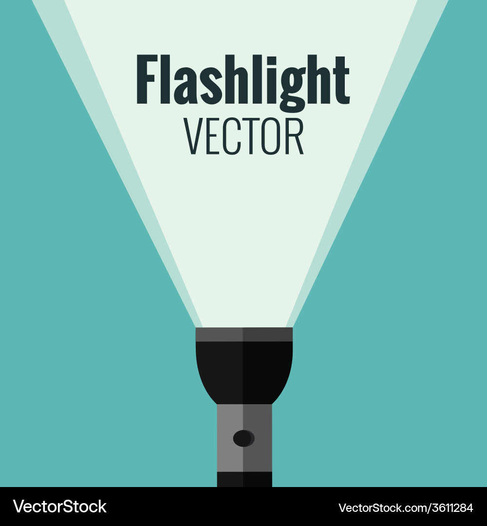 Flashlight Royalty Free Vector Image - VectorStock