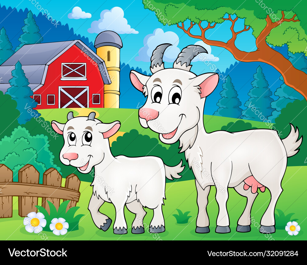 Goat theme image 2 Royalty Free Vector Image - VectorStock