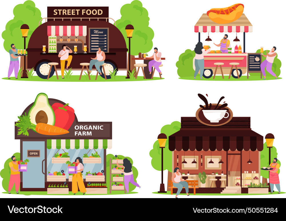 Small business concept icons set Royalty Free Vector Image
