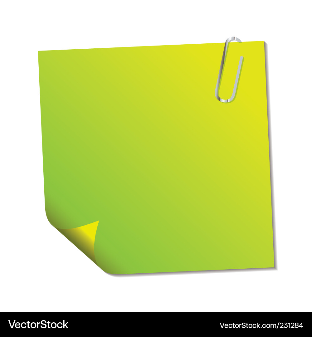 Sticky note Royalty Free Vector Image - VectorStock