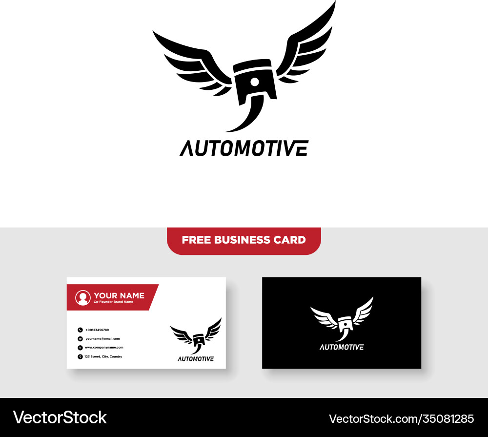 Free Auto Business Card Template Vector Images (over 130)