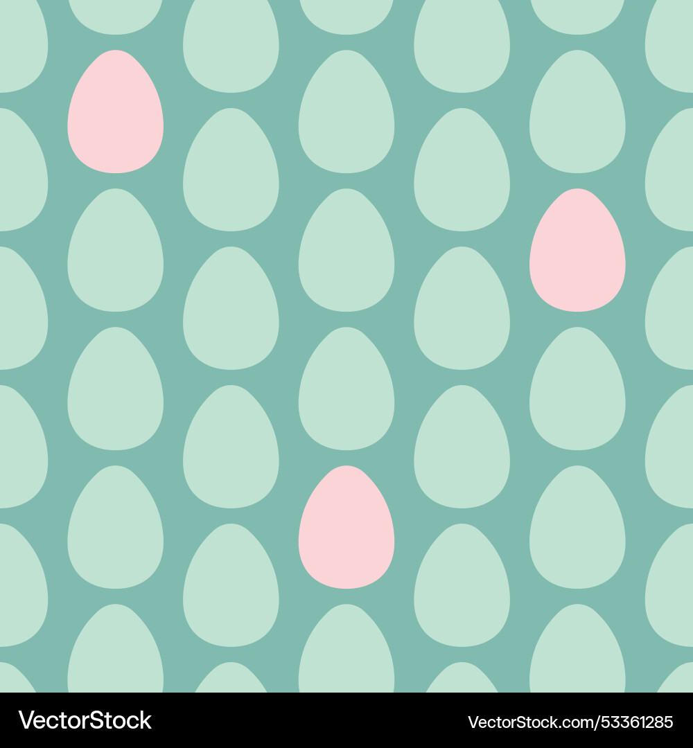 Easter day square seamless pattern with rabbit Vector Image