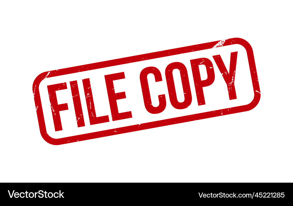 File copy rubber stamp seal Royalty Free Vector Image