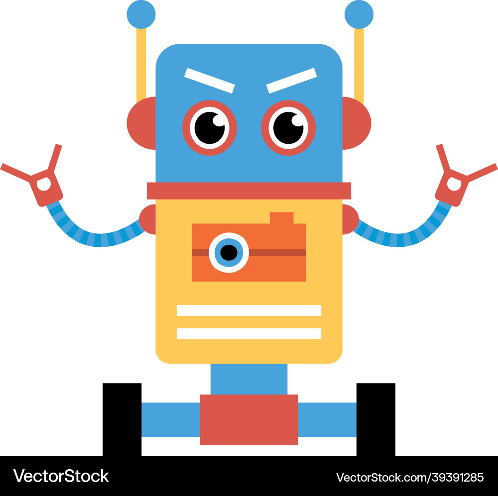 Humanoid robot Royalty Free Vector Image - VectorStock