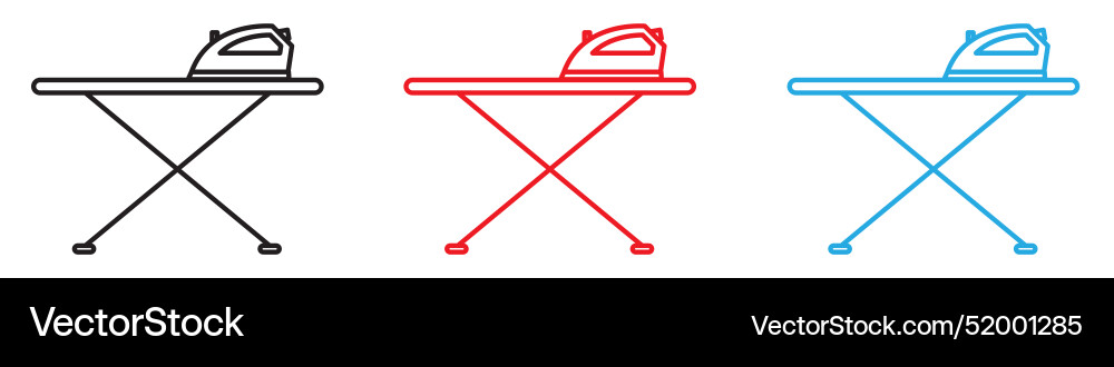 Ironing board icon showing household chores Vector Image