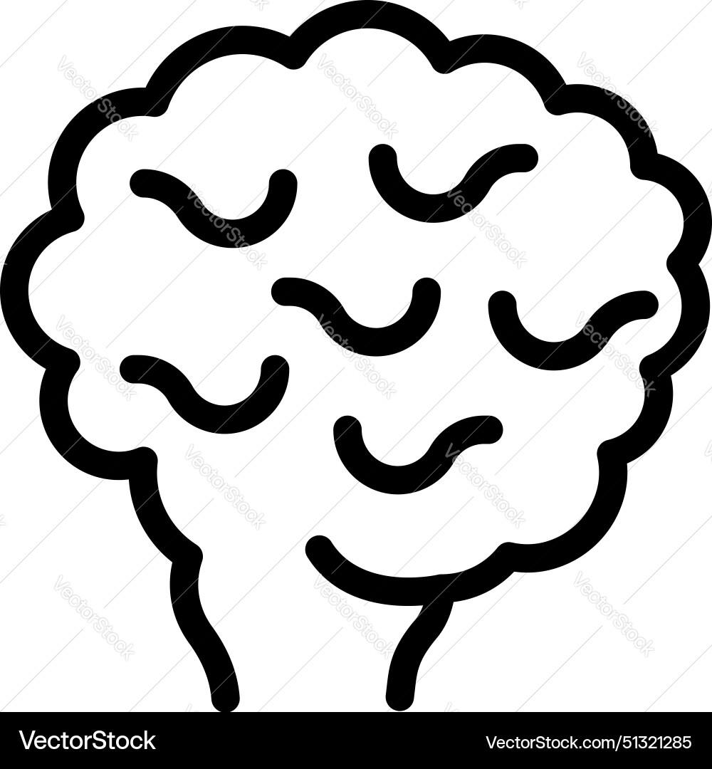 Mindset growth icon outline improvement Royalty Free Vector