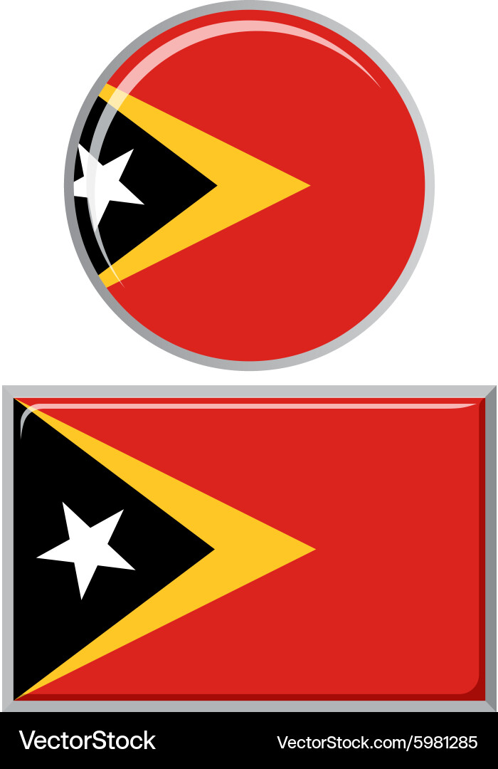 Timor Leste Logo East Timor Star Flag. Timor Leste Star Shape Flag.