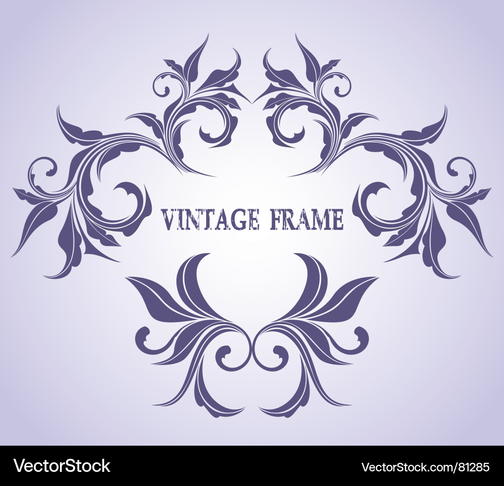 Vintage frame Royalty Free Vector Image - VectorStock