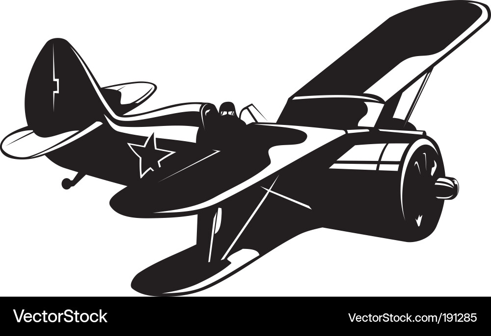 Ww2 fighter Royalty Free Vector Image - VectorStock