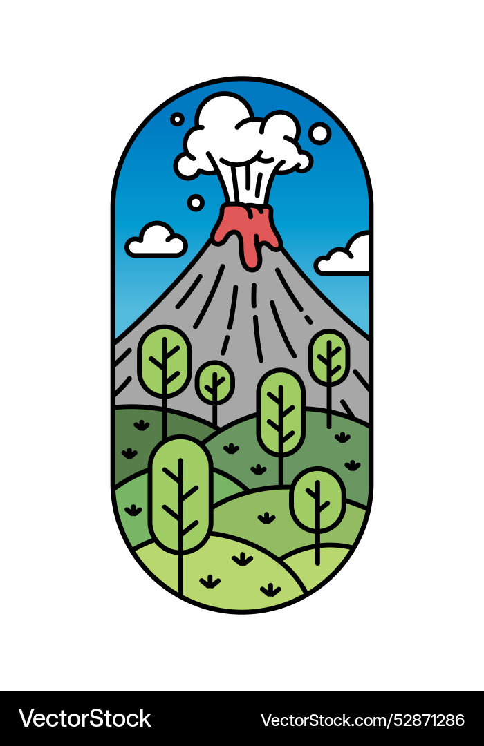 Volcano Eruption Vector Images (over 7,500)