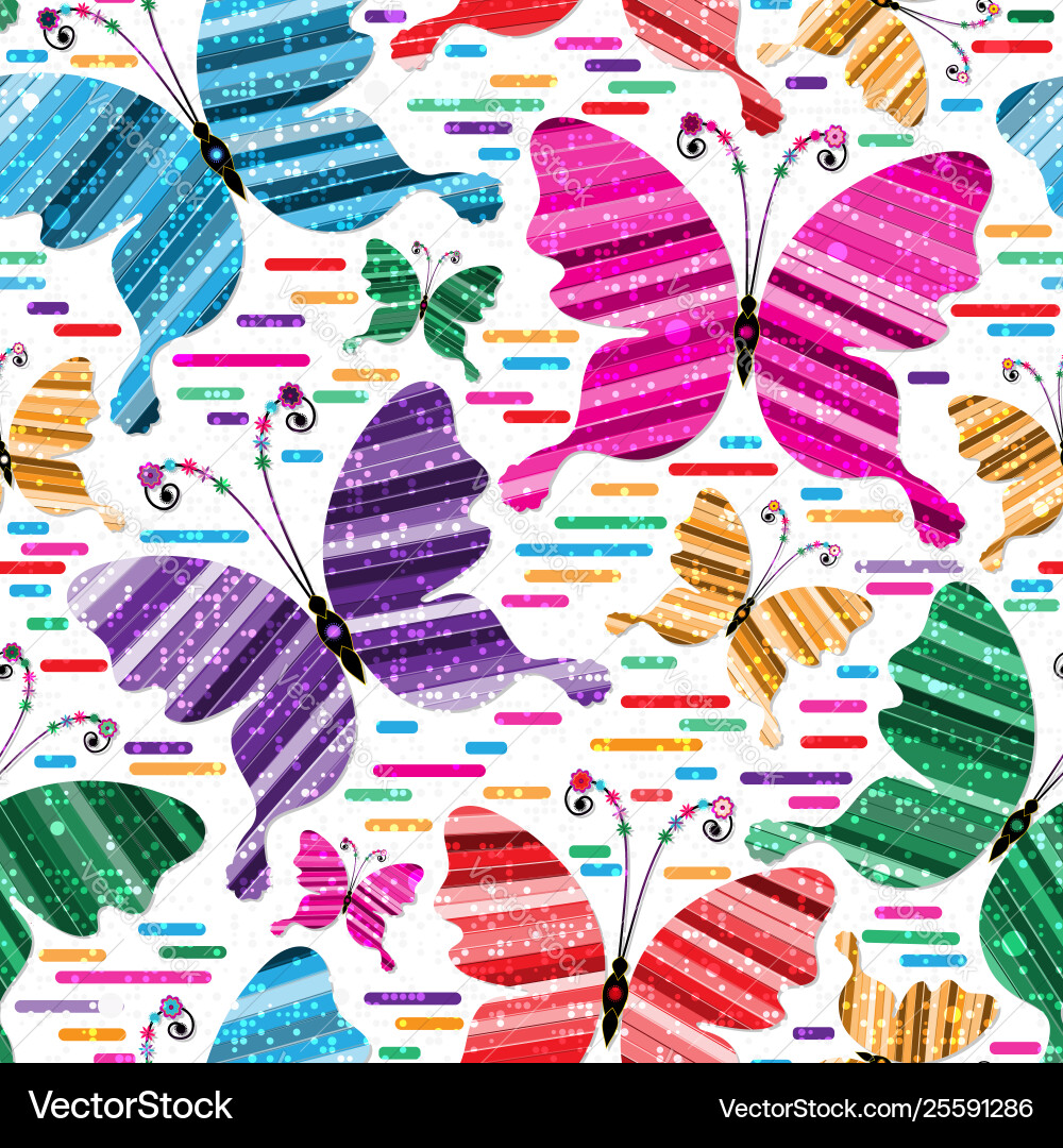 Bright seamless pattern with multicolored striped – Royalty-Free Vector ...