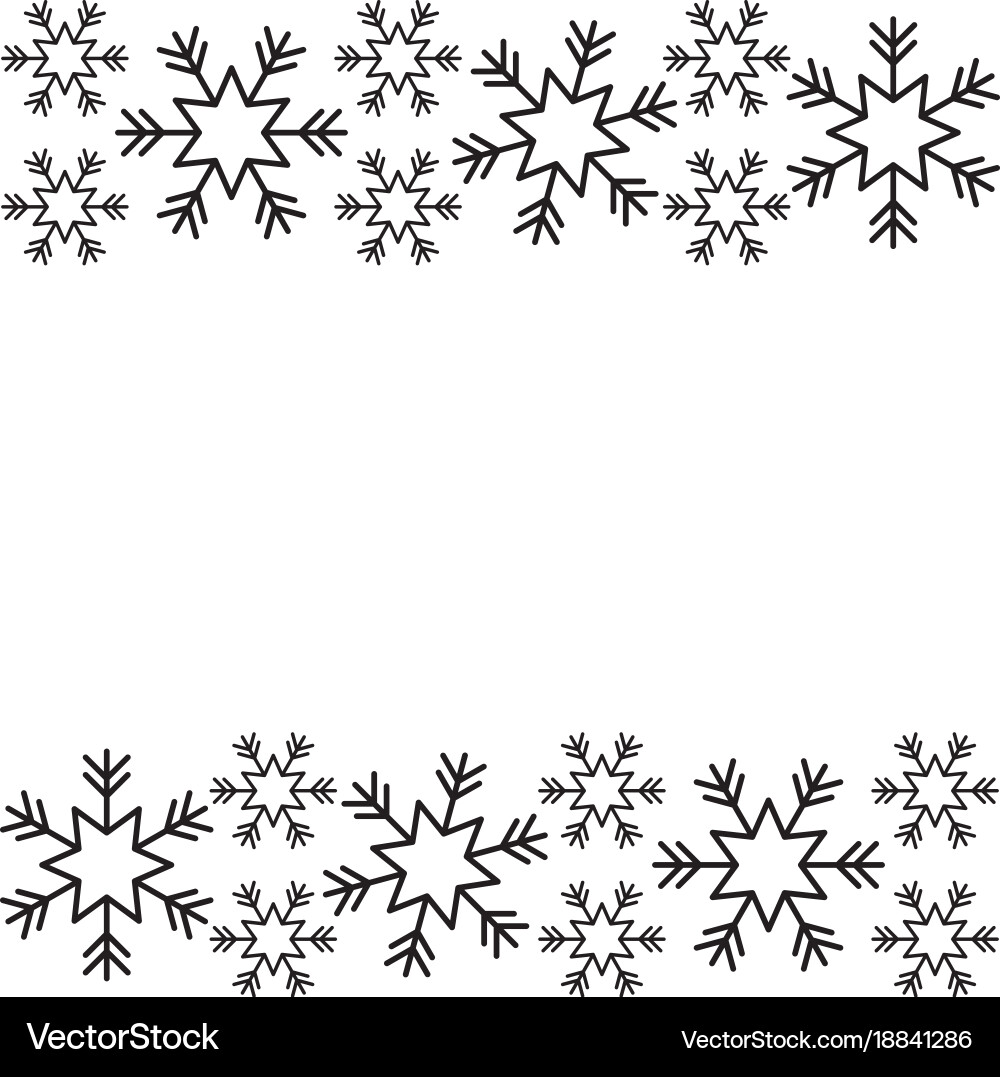 Free Snowflake Border