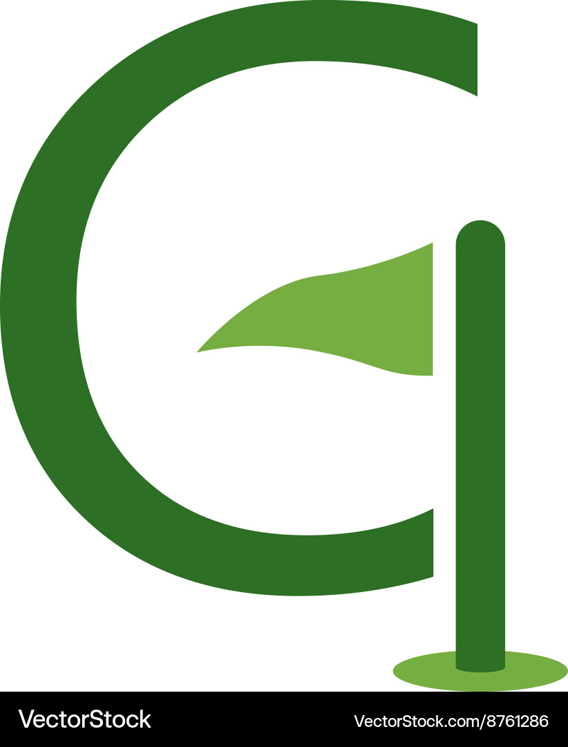 Golf Letter G Icon Royalty Free Vector Image - VectorStock