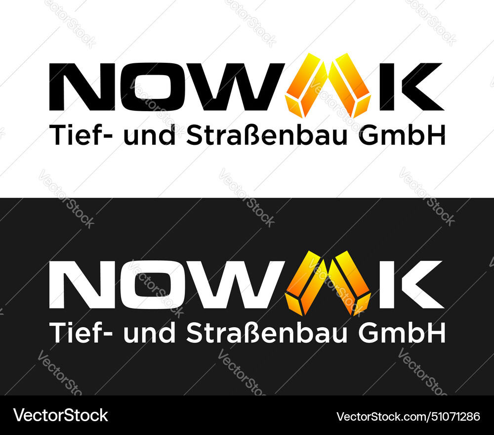 Nowak logo Royalty Free Vector Image - VectorStock