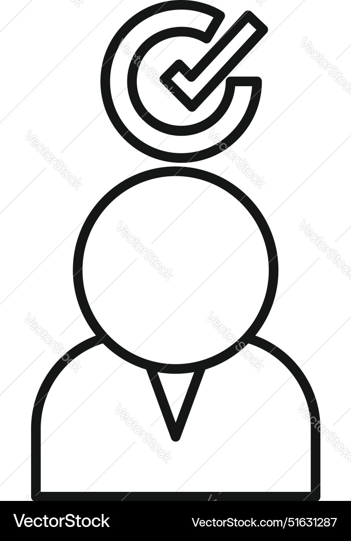 Businessman getting things done with check mark Vector Image