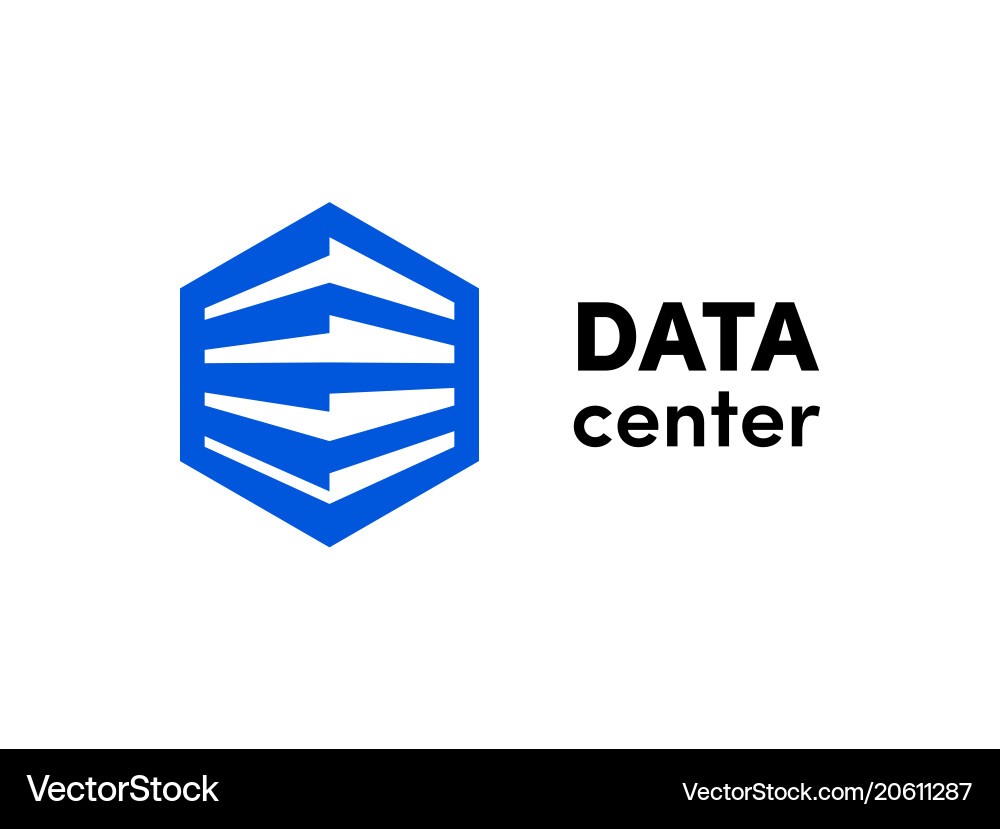 Cloud blockchain cryptocurrency data logo Vector Image
