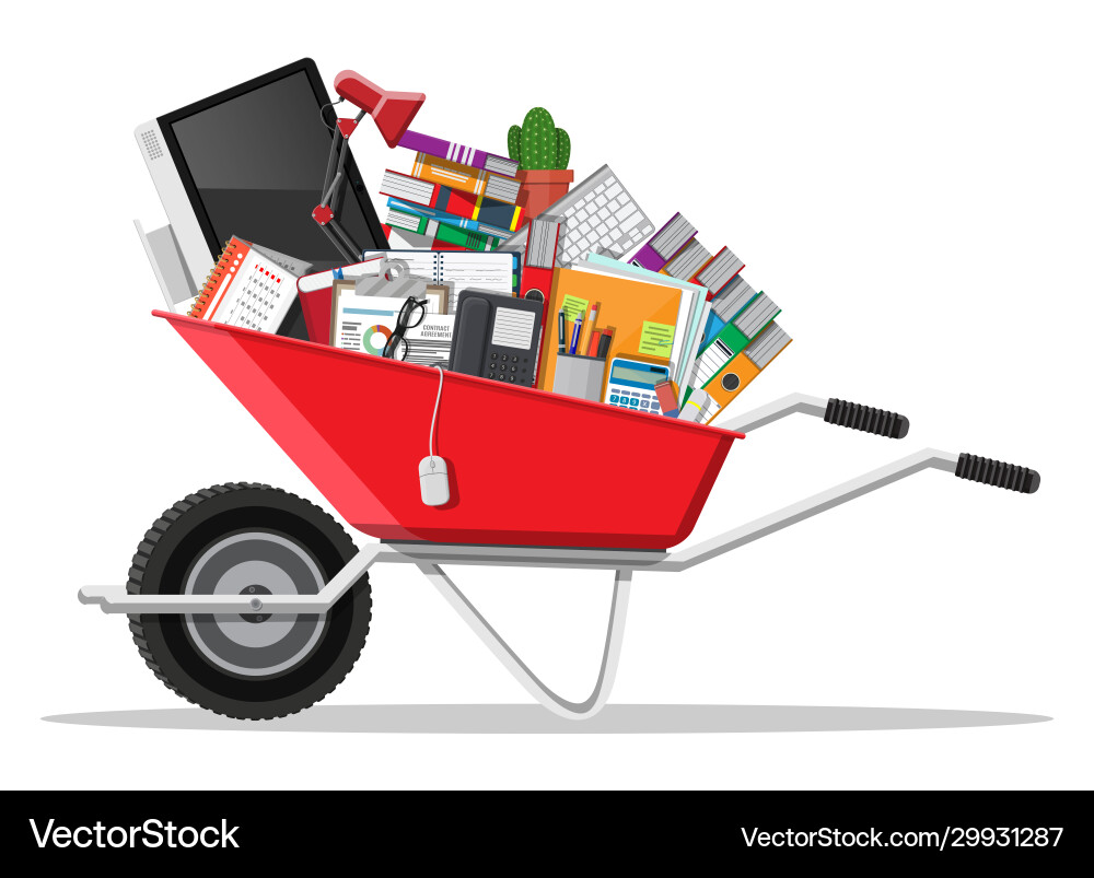 Moving to new office Royalty Free Vector Image