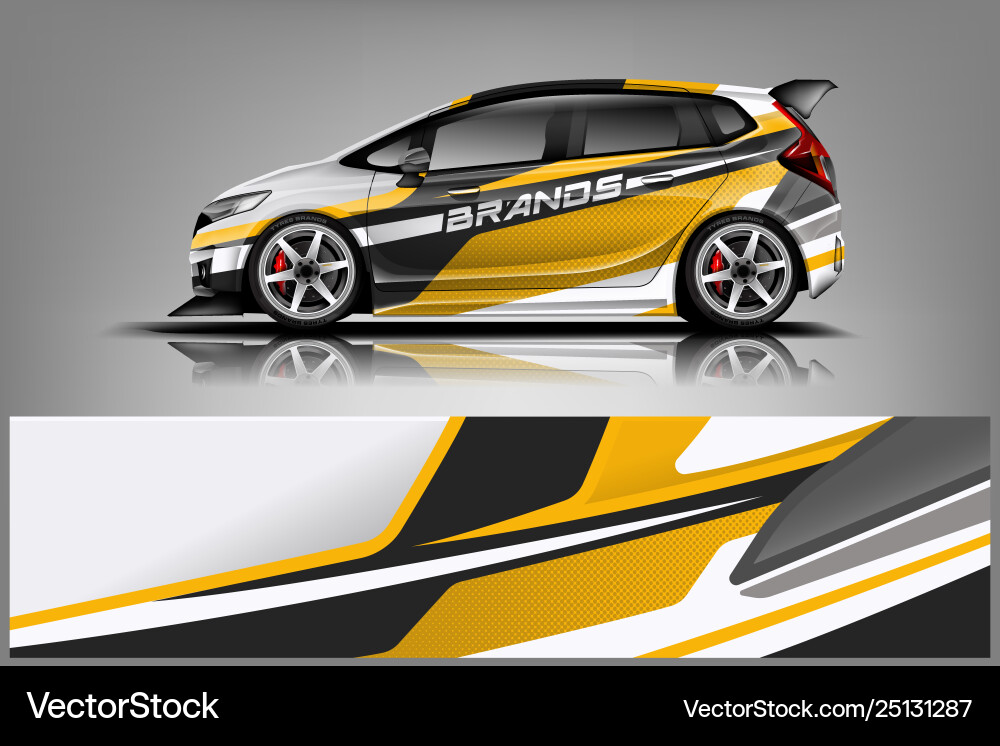 Sport Car Racing Wrap – Royalty-Free Vector | VectorStock