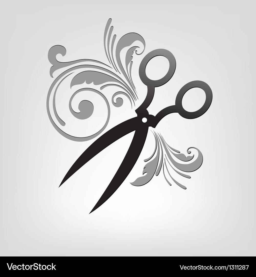 Stylized Scissors Royalty Free Vector Image - VectorStock