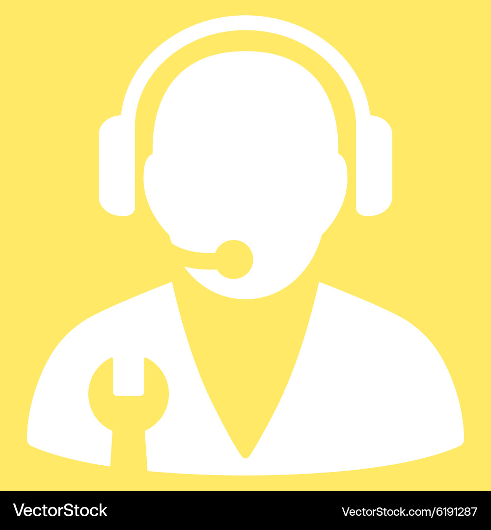 Unterstützung Manager-Symbol Lizenzfreies Vektorbild